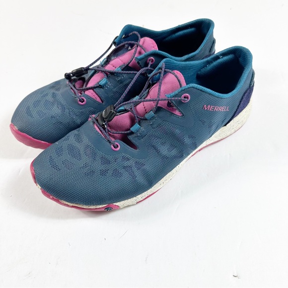 Merrell | Shoes | Womens Merrell Shoes 75 All Out Shine Blue Wing ...